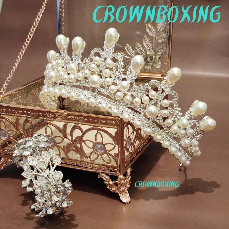Wedding Tiara Jewelry Set - Etsy