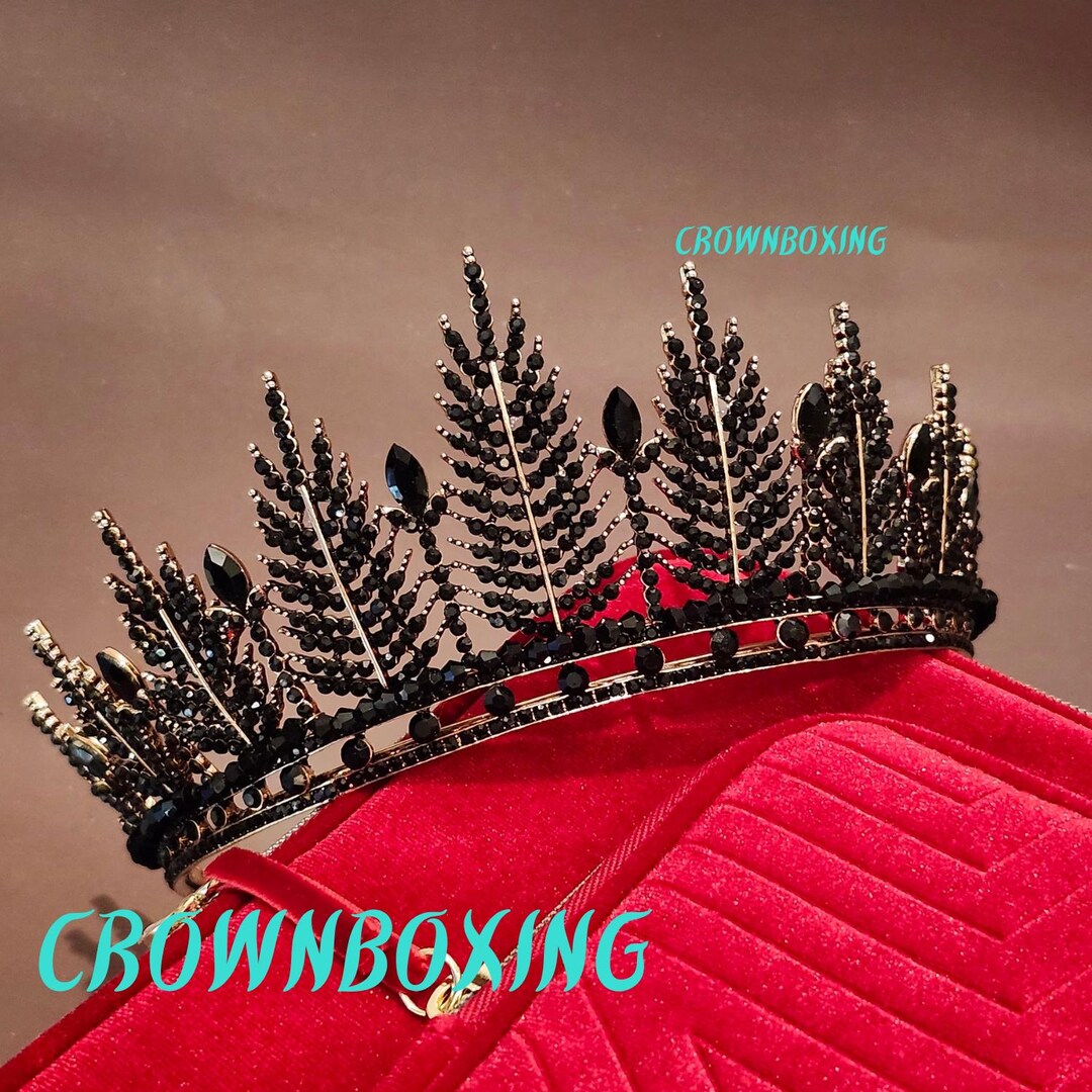 Wedding Goth Tiara Black Forest Tiara Wedding Tiara Crystal Tiara ...