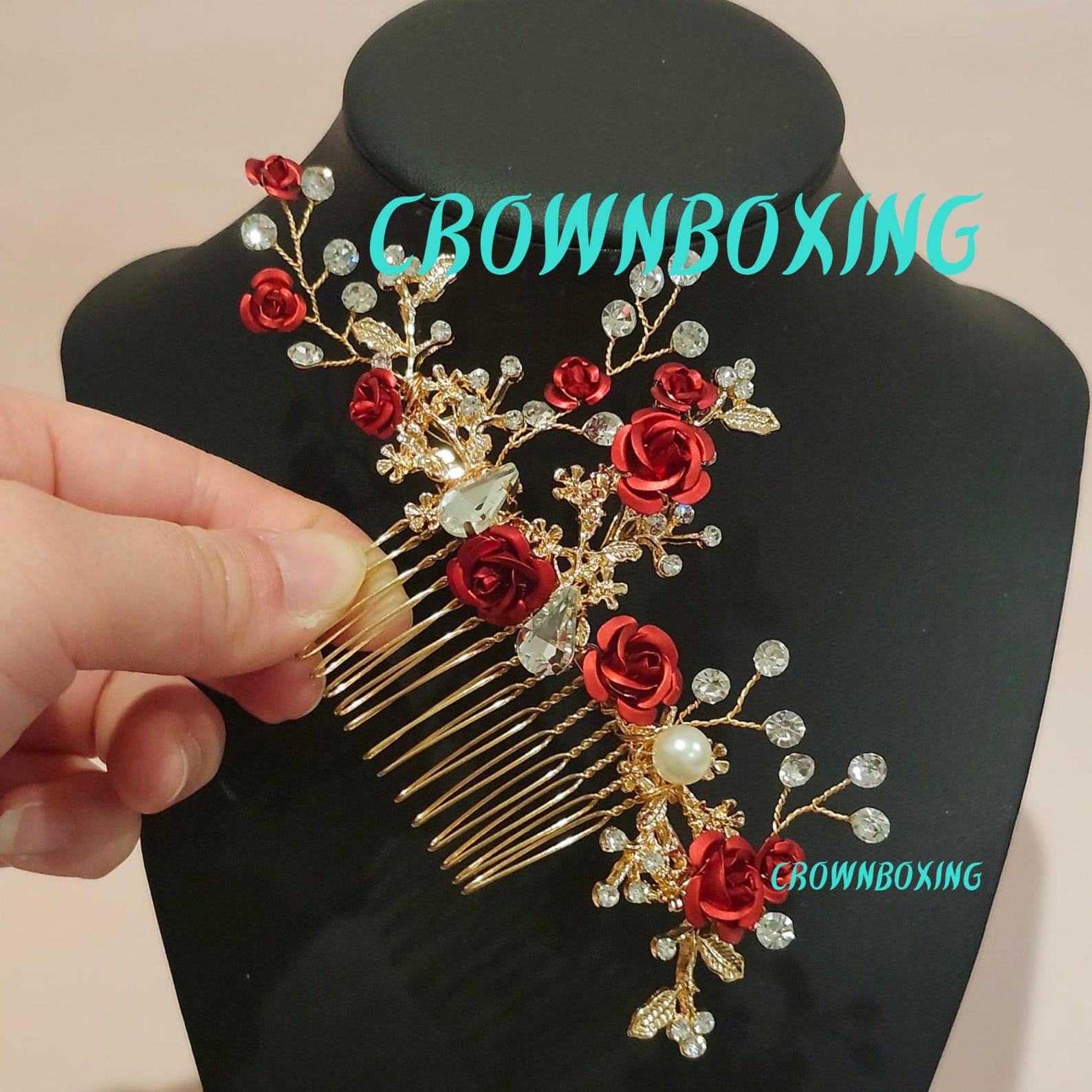 Bridal Hair Comb Rhinestone Hair Accessories Bridal Hair Pin for Bride ...