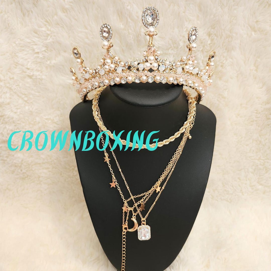 Bridal Gold Tiara Headpiece Wedding Hair Accessories Tiara and Crown ...