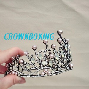 Kristall Perle Tiara Krone Hochzeit Braut Haarschmuck Braut Kopfschmuck ...