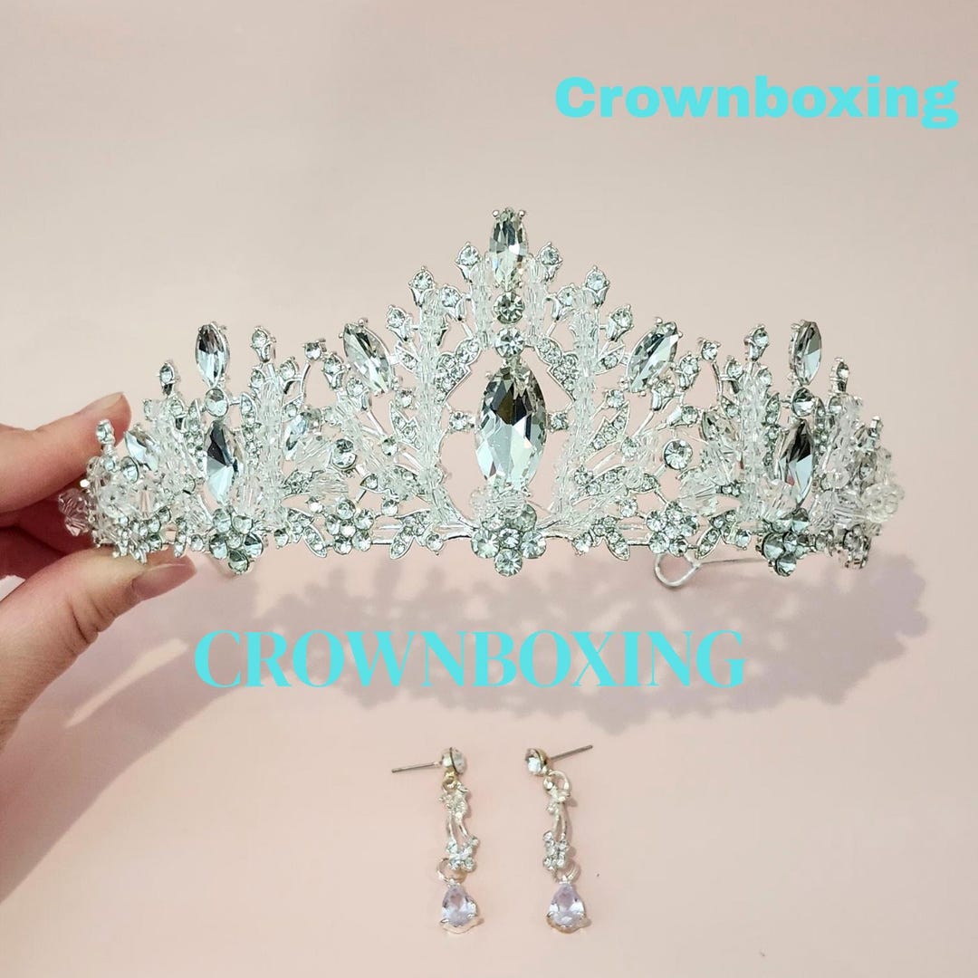 Crystal Queen Wedding Tiara, Bridal Crown, Quinceanera Wedding ...
