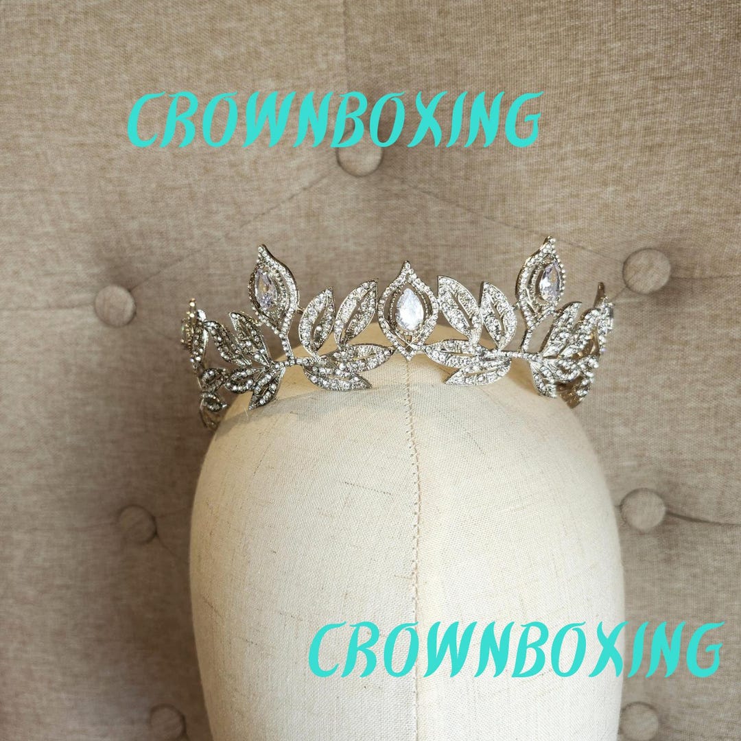 Wedding Crown Crystal Queen Tiara Bridal Baroque Rhinestone Princess ...