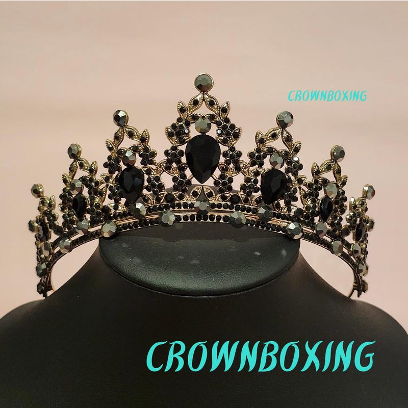 Black Tiara - Etsy