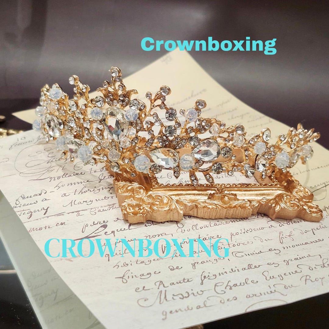 Vintage Tiara Crown Crystal Queen Tiara Bridal Prom Birthday Party Hair ...
