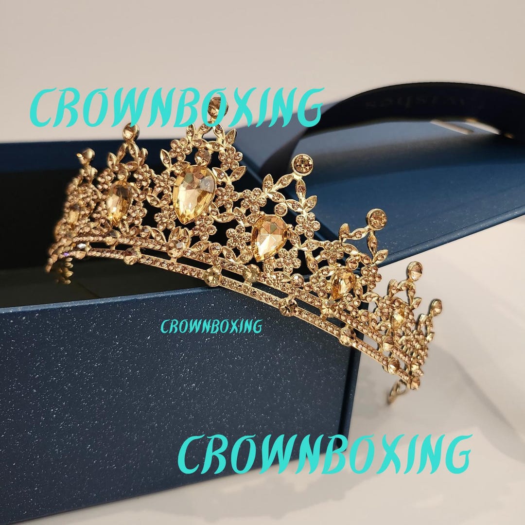 Gold Wedding Tiara Crown Quinceanera Tiara Headpiece Royal Headband for ...