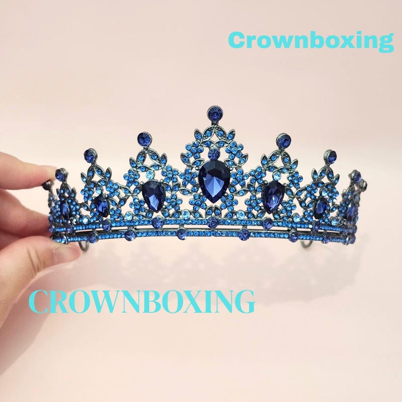 Blue Tiara - Etsy