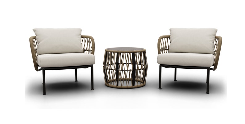 Stunning 3D Model: Modern Outdoor Seating Set for Architectural ...