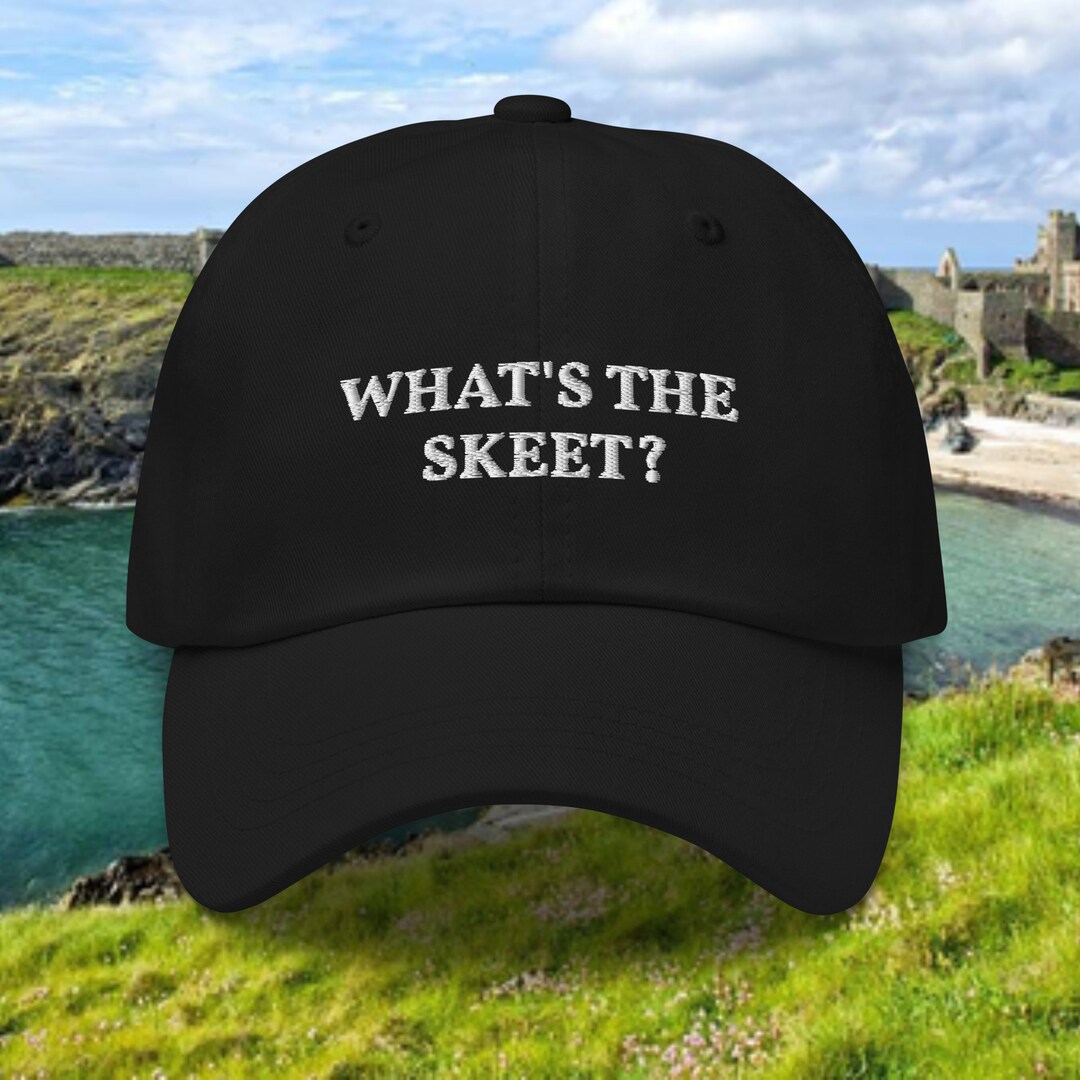 What's the Skeet - Embroidered Manx Cap - Isle of Man - Etsy