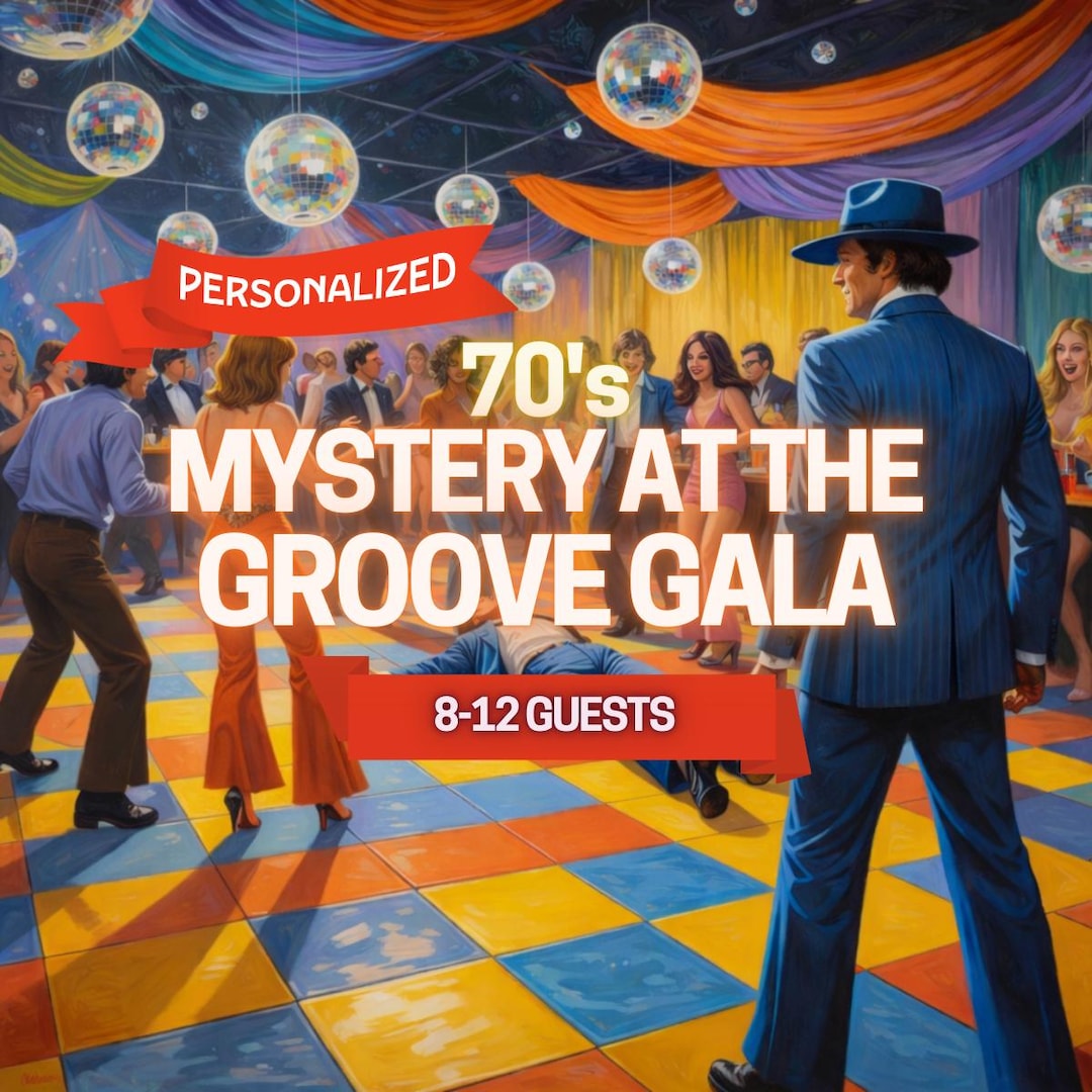 Personalized Murder Mystery Game | 8-12 Adults | 70s Disco Theme ...