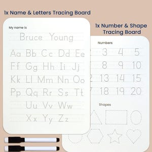 Kids Personalized Name Tracing Board | Montessori Writing Practice Tool ...