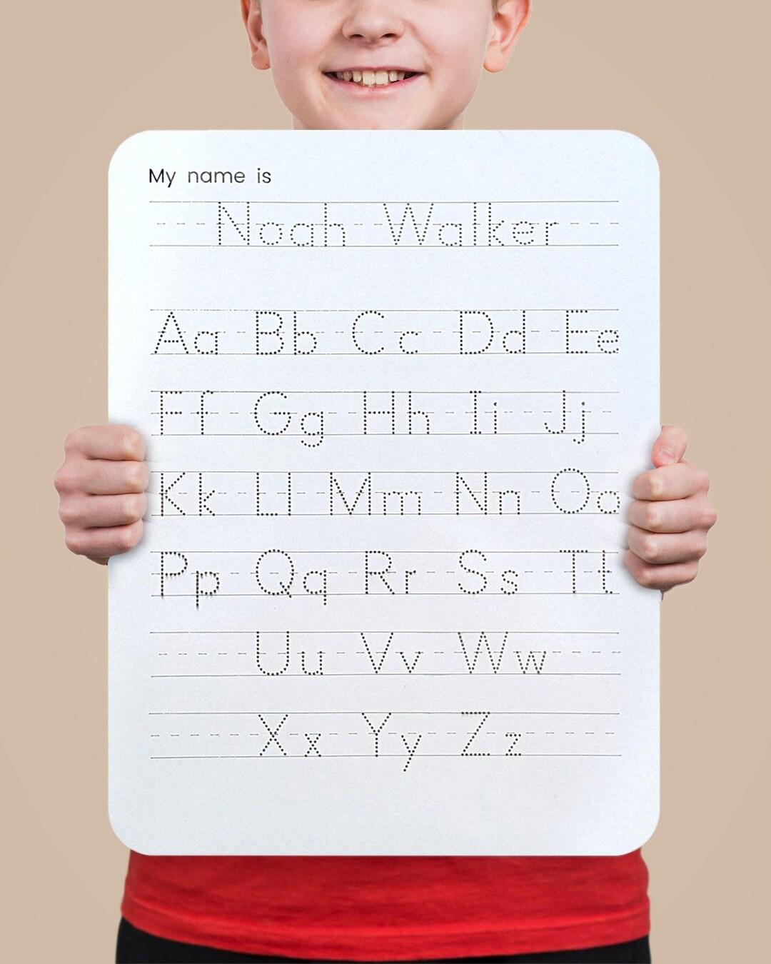 Customized Kid Name Tracing Board | Montessori Handwriting Practice ...