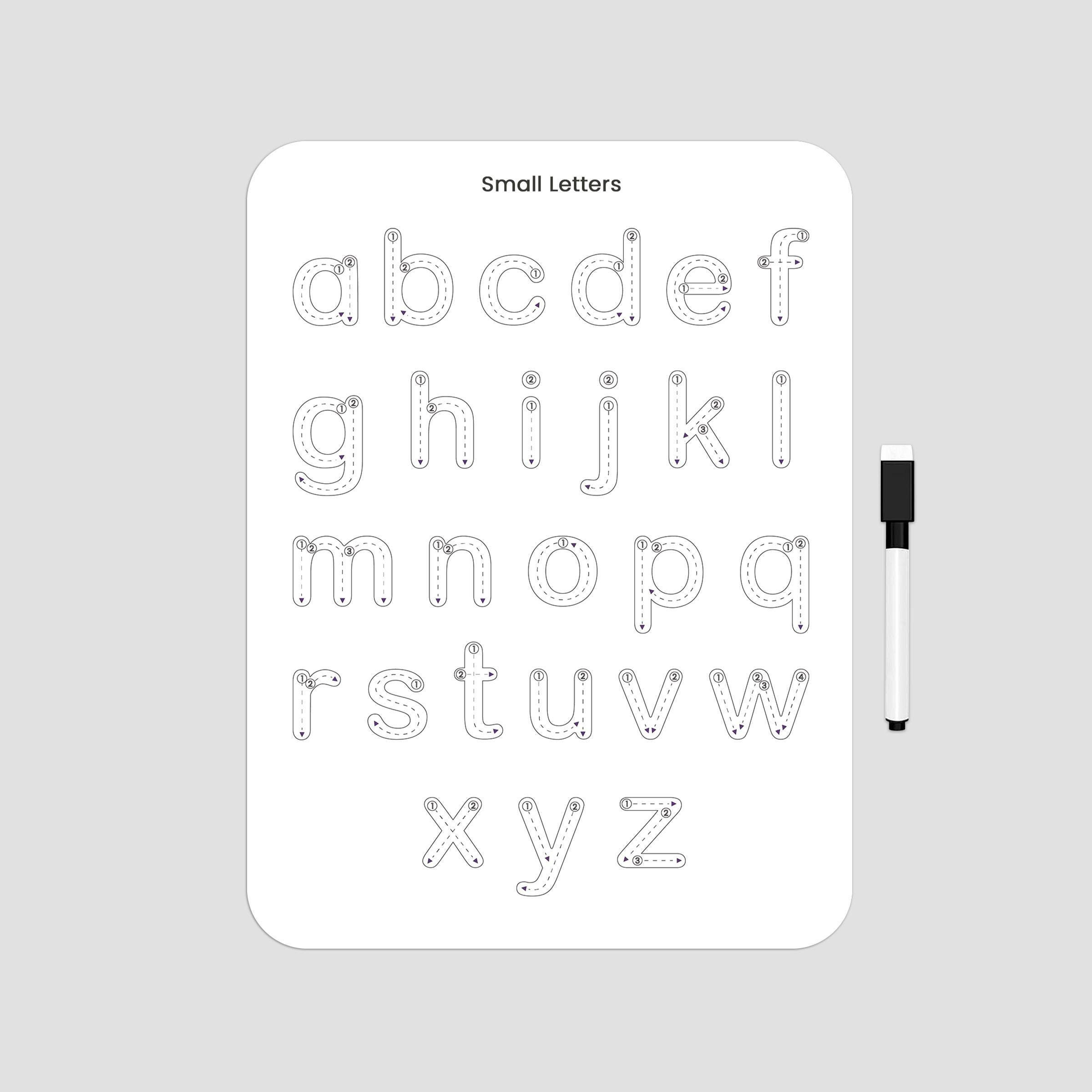 Lowercase Letters Tracing Board for Toddlers – With Formation ...