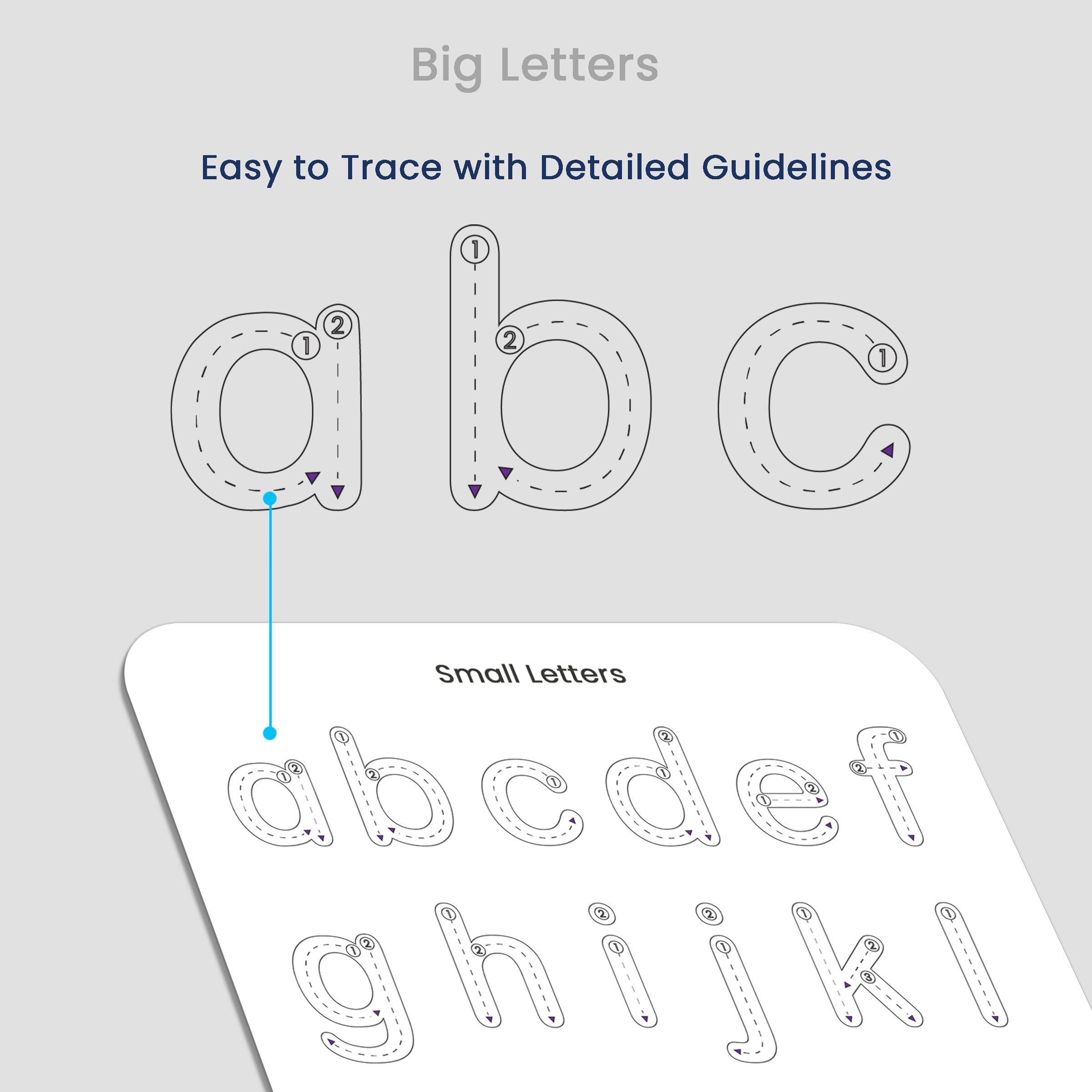 Lowercase Letters Tracing Board for Toddlers – With Formation ...