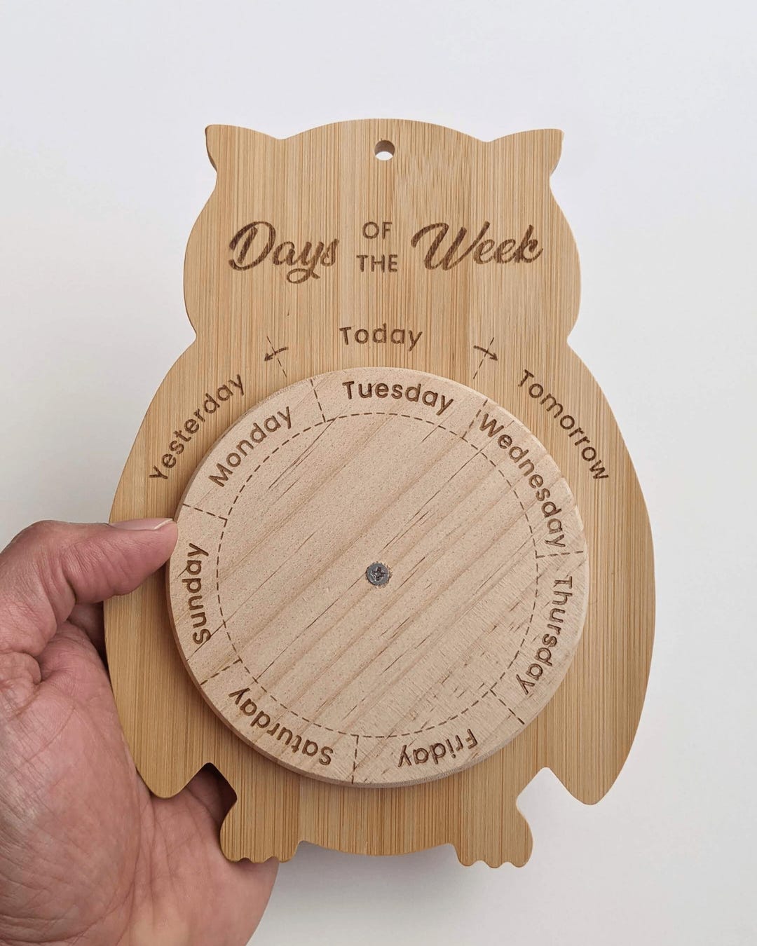 Wooden Days of the Week Puzzle: Montessori Learning Toy - Etsy