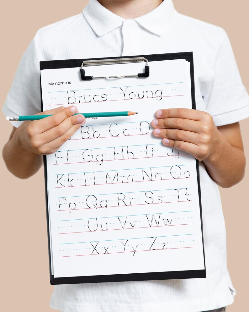 Customized Printable Name Writing Practice Worksheet – Personalized for ...