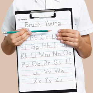 Customized Printable Name Writing Practice Worksheet Personalized for ...