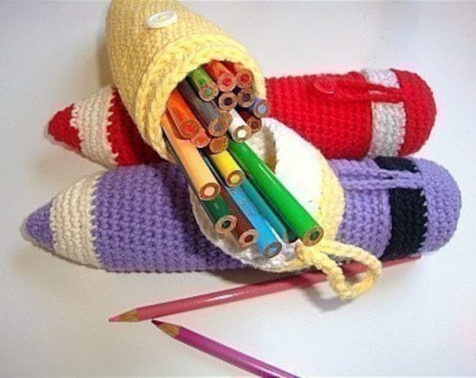 Color Pencil Holder PDF Crochet Pattern - Etsy
