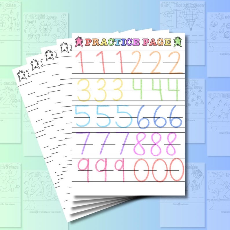 Learn Your 123s Coloring Pages Printable Interactive Number Worksheets ...