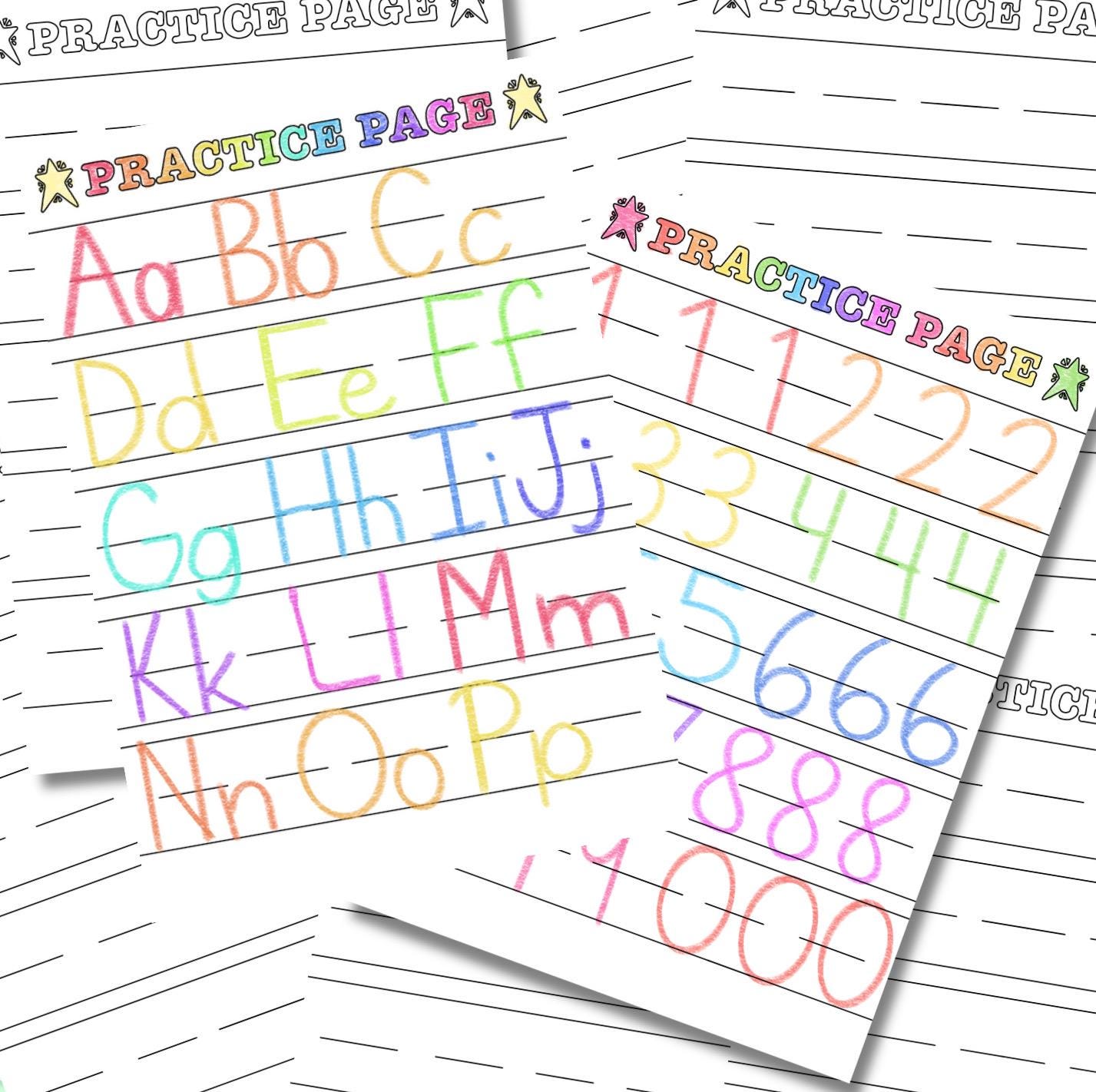 Learn Your Abcs & 123s Coloring Pages; Printable Interactive Worksheets ...