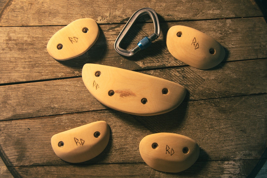 Wood Climbing Holds, Set of 5 - Etsy
