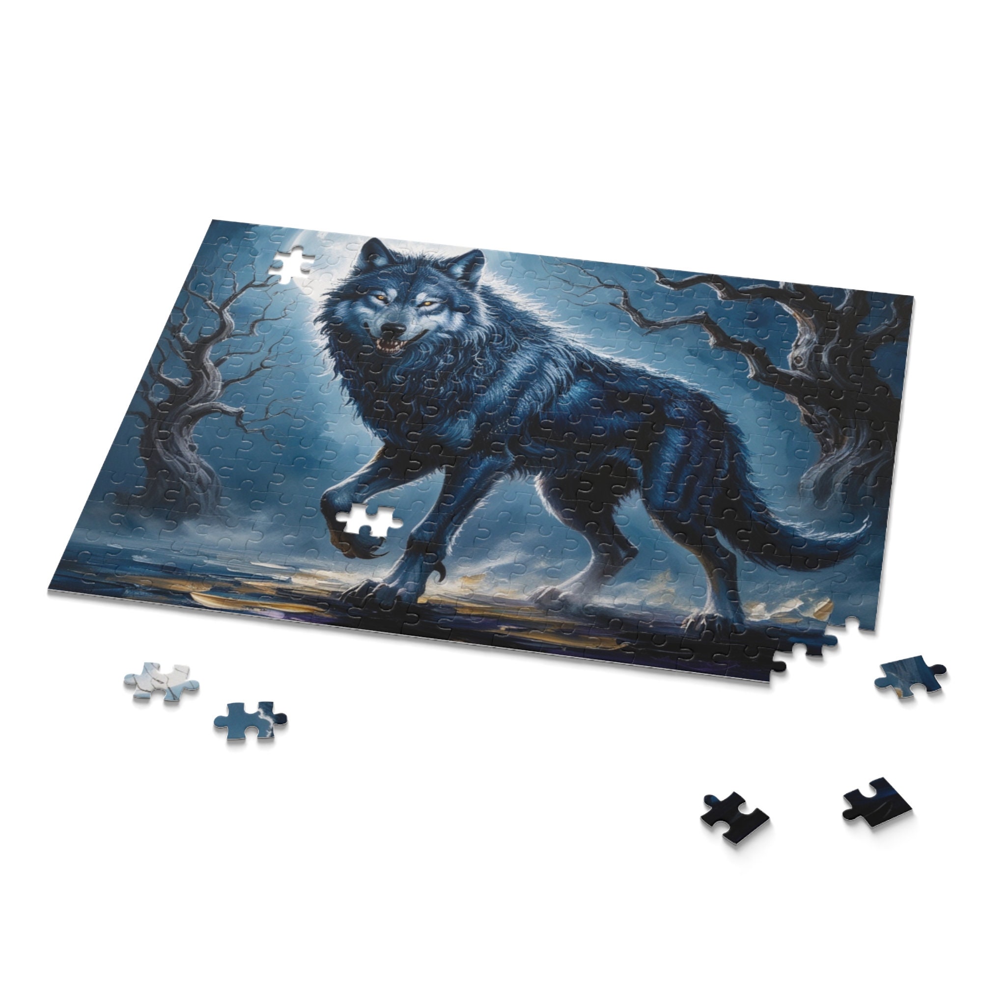 Puzzle 120, 252, 500-piece, Custom Wolf Puzzle, Fun - Etsy