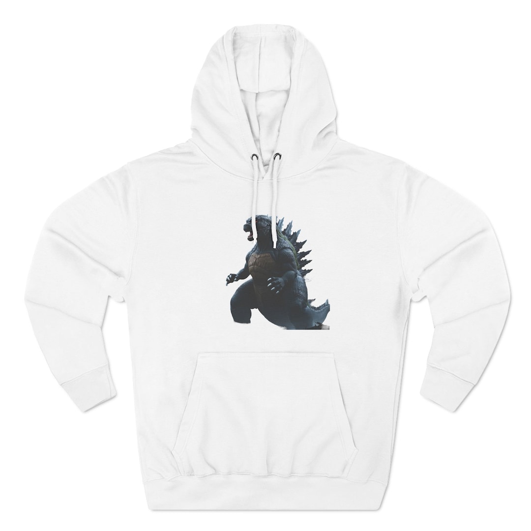 Three-panel Fleece Hoodie, Godzilla, Comics, Friends, Gift, Movies, - Etsy