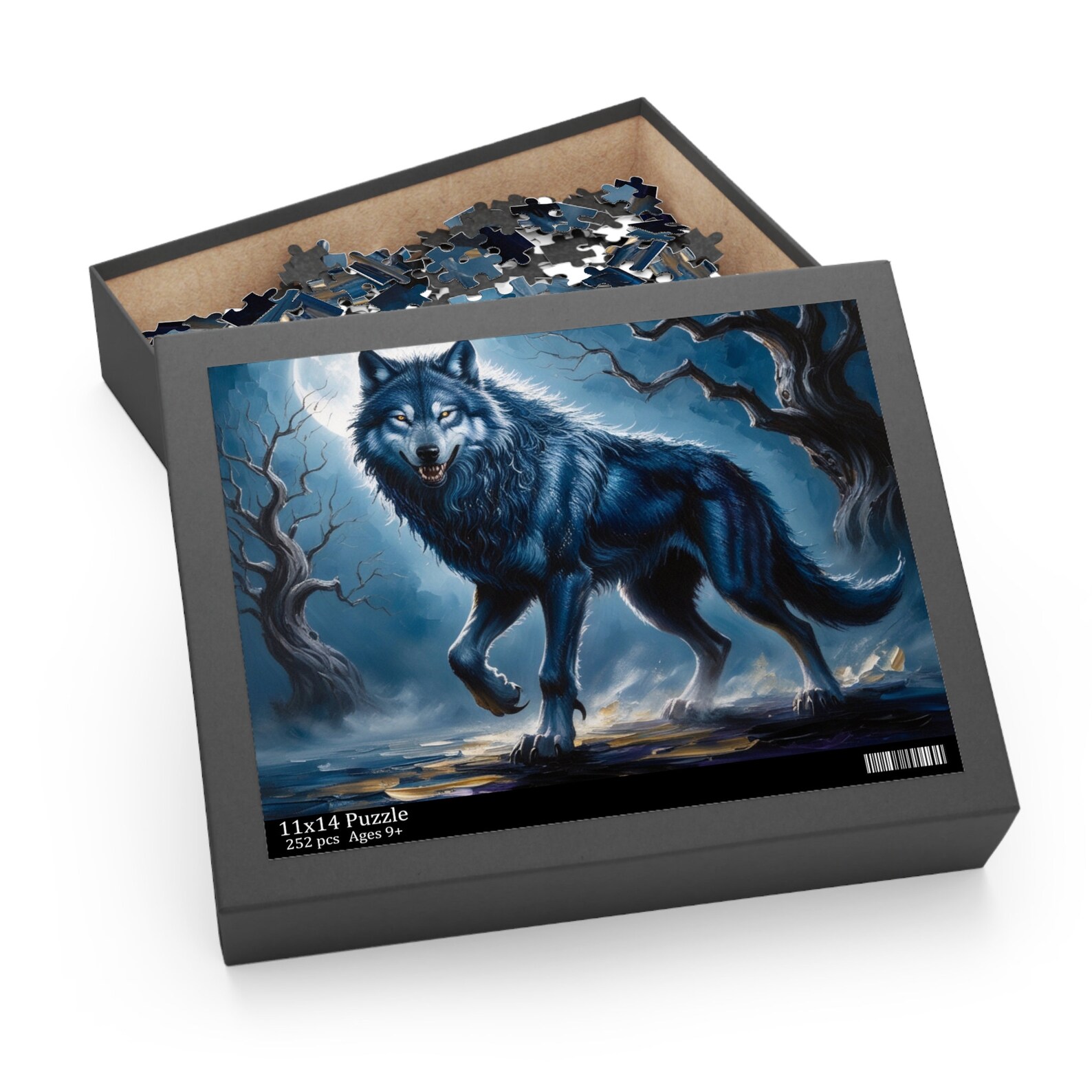 Puzzle 120, 252, 500-piece, Custom Wolf Puzzle, Fun - Etsy