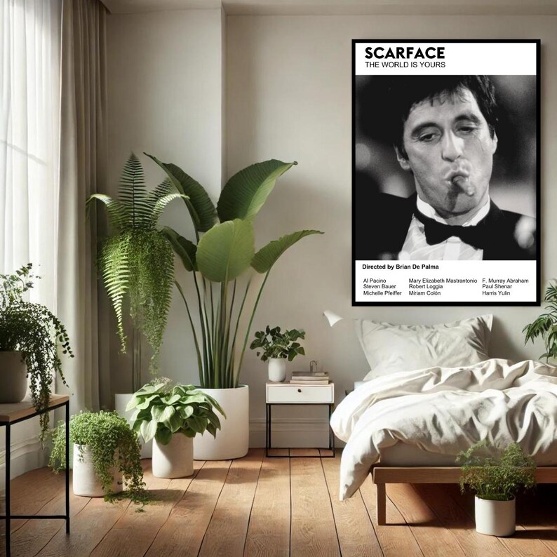 Scarface Movie Poster – Prints for Cinema Rooms, Wall Art, Home Decor ...