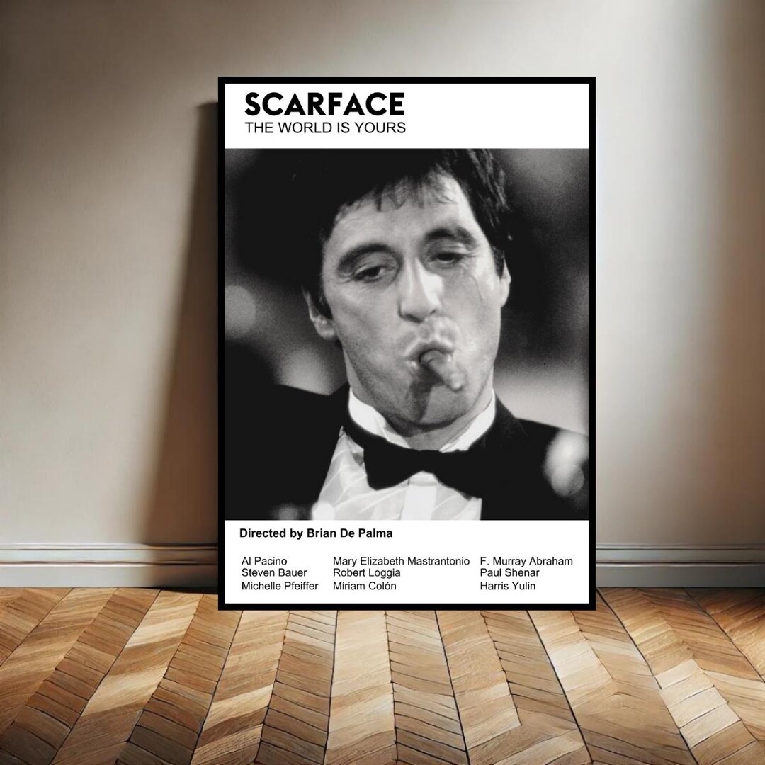 Scarface Movie Poster – Prints for Cinema Rooms, Wall Art, Home Decor ...
