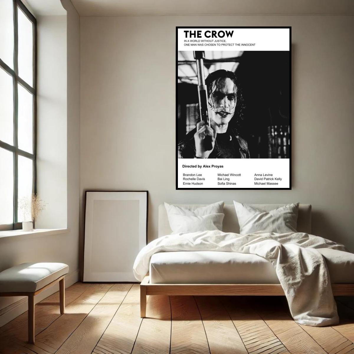 The Crow Movie Poster – Featuring Brandon Lee 1994 – Prints for Cinema ...