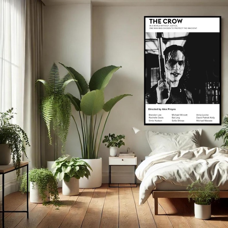 The Crow Movie Poster – Featuring Brandon Lee 1994 – Prints for Cinema ...