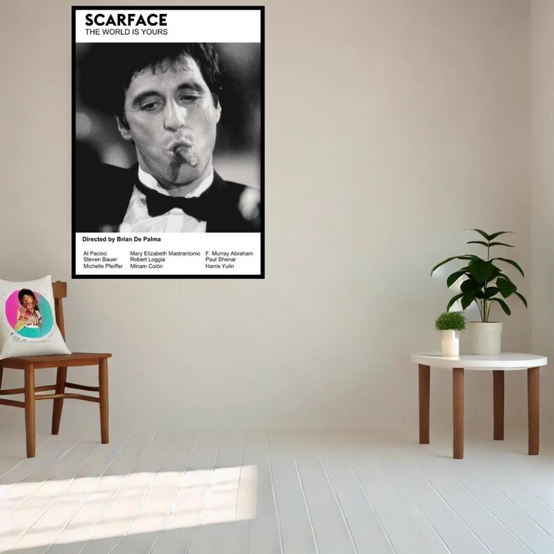 Scarface Movie Poster – Prints for Cinema Rooms, Wall Art, Home Decor ...