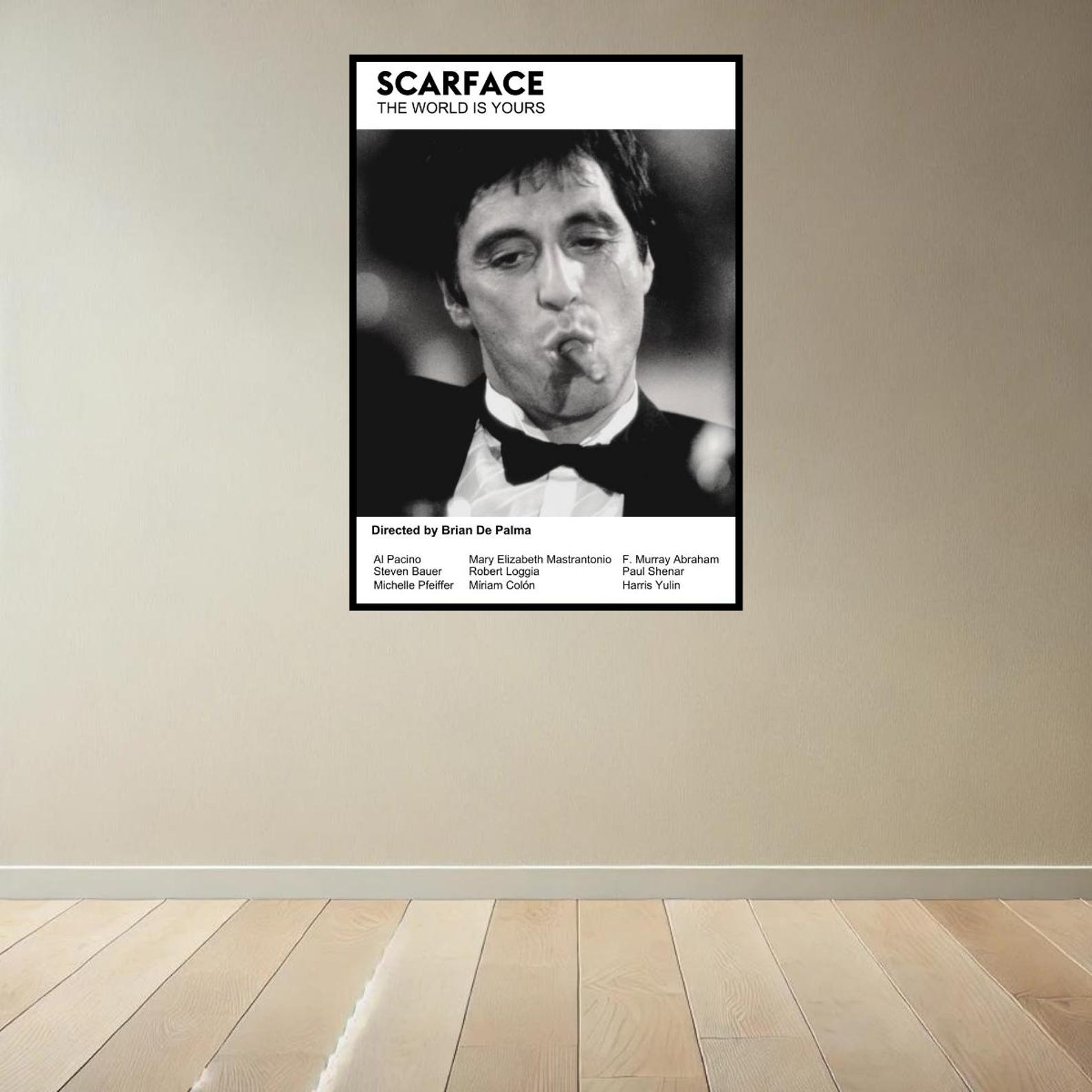 Scarface Movie Poster – Prints for Cinema Rooms, Wall Art, Home Decor ...