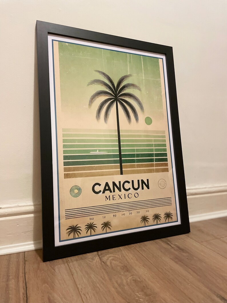 Cancun Poster, Cancun Travel Print, Minimalist Travel Print, Fashion ...