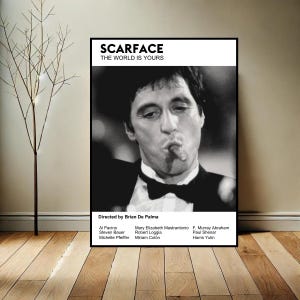 Scarface Movie Poster – Prints for Cinema Rooms, Wall Art, Home Decor ...