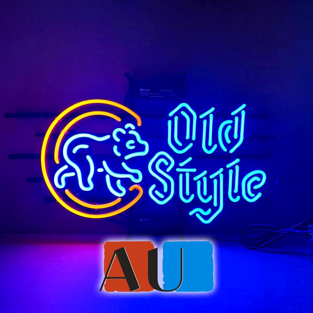 Old Style Neon Sign Handmade Real Glass Neon Bar Decor Wall Art Music ...