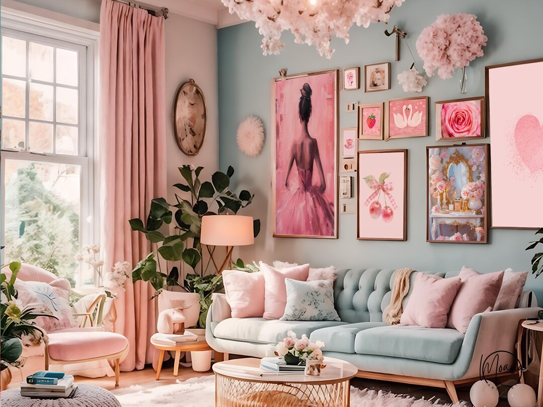MEGA BUNDLE of OVER 200 Coquette Wall Art Bundle Feminine Trendy ...