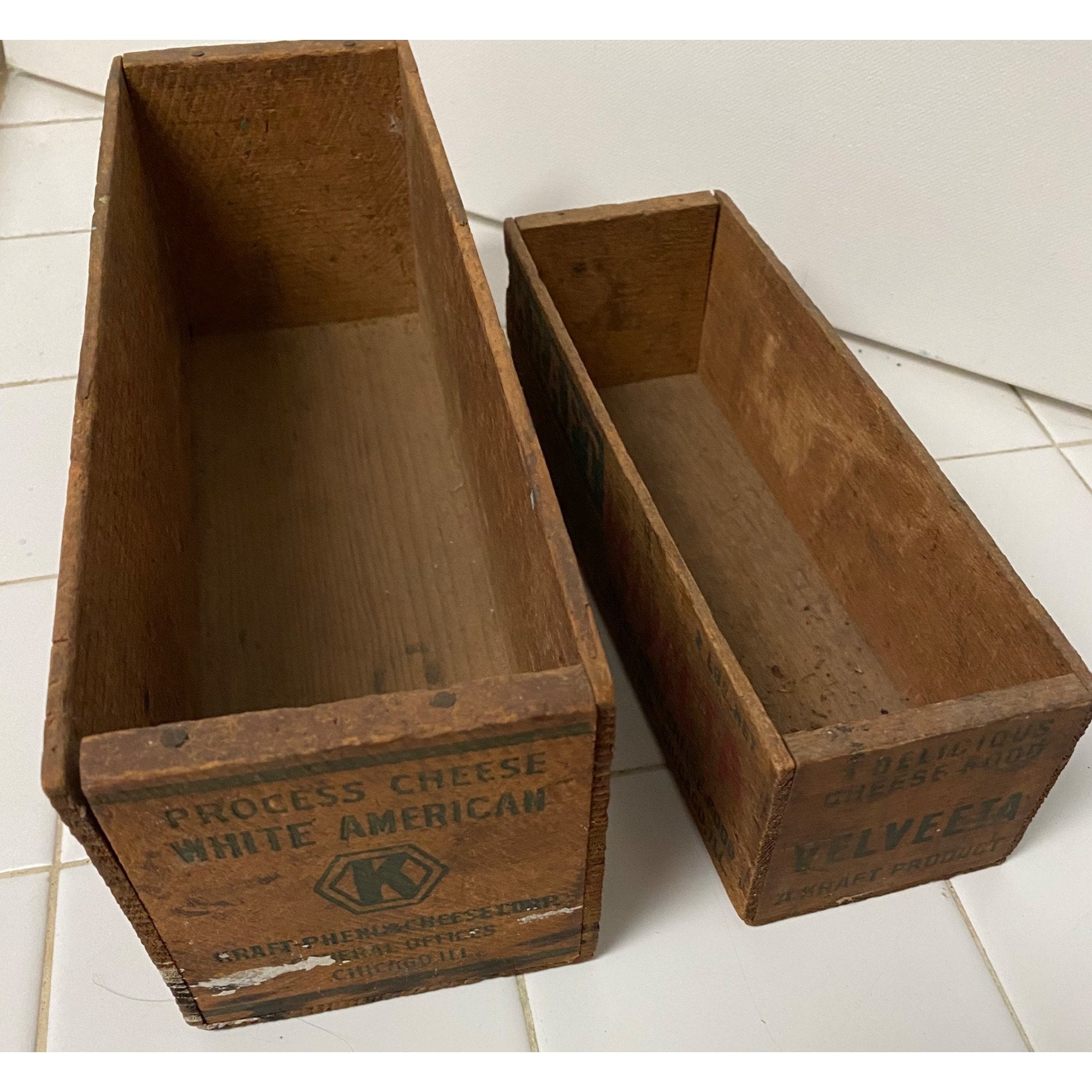 Vintage Kraft Cheese Boxes Small and Large - Etsy