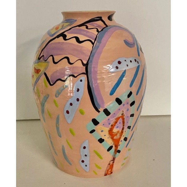 Vintage Original Signed Ceramic Vase Wendy Ide Williams 1988 Modern Art ...