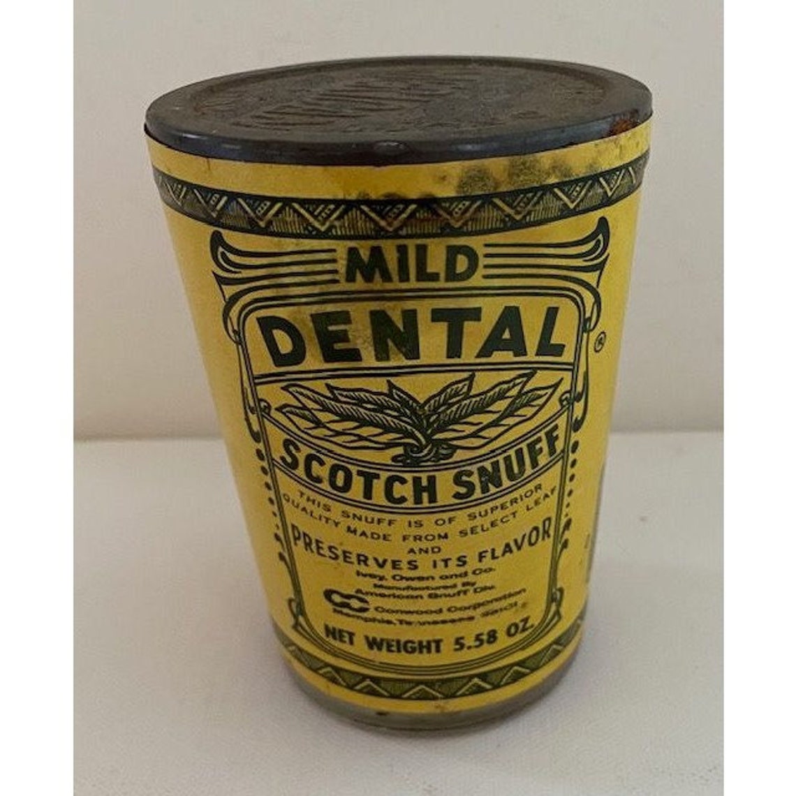 Vintage Mild Dental Scotch Snuff Never Opened Glass Jar Metal - Etsy
