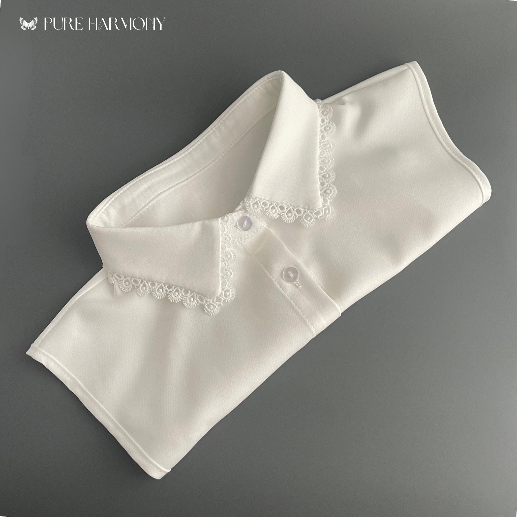 Detachable Fine Lace Collar | White Collar Dickey | Elegant Women's ...