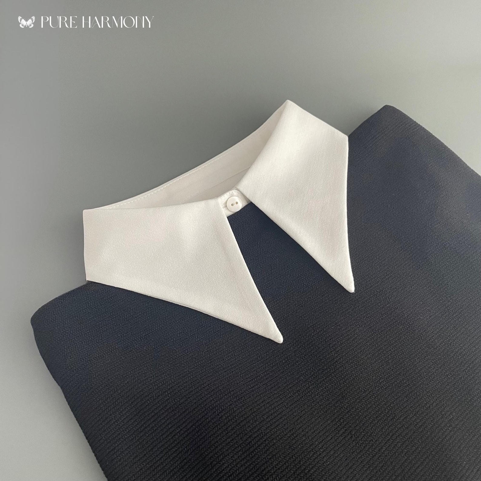 Detachable Long Pointed Collar | White Collar Dickey | Elegant Women's ...
