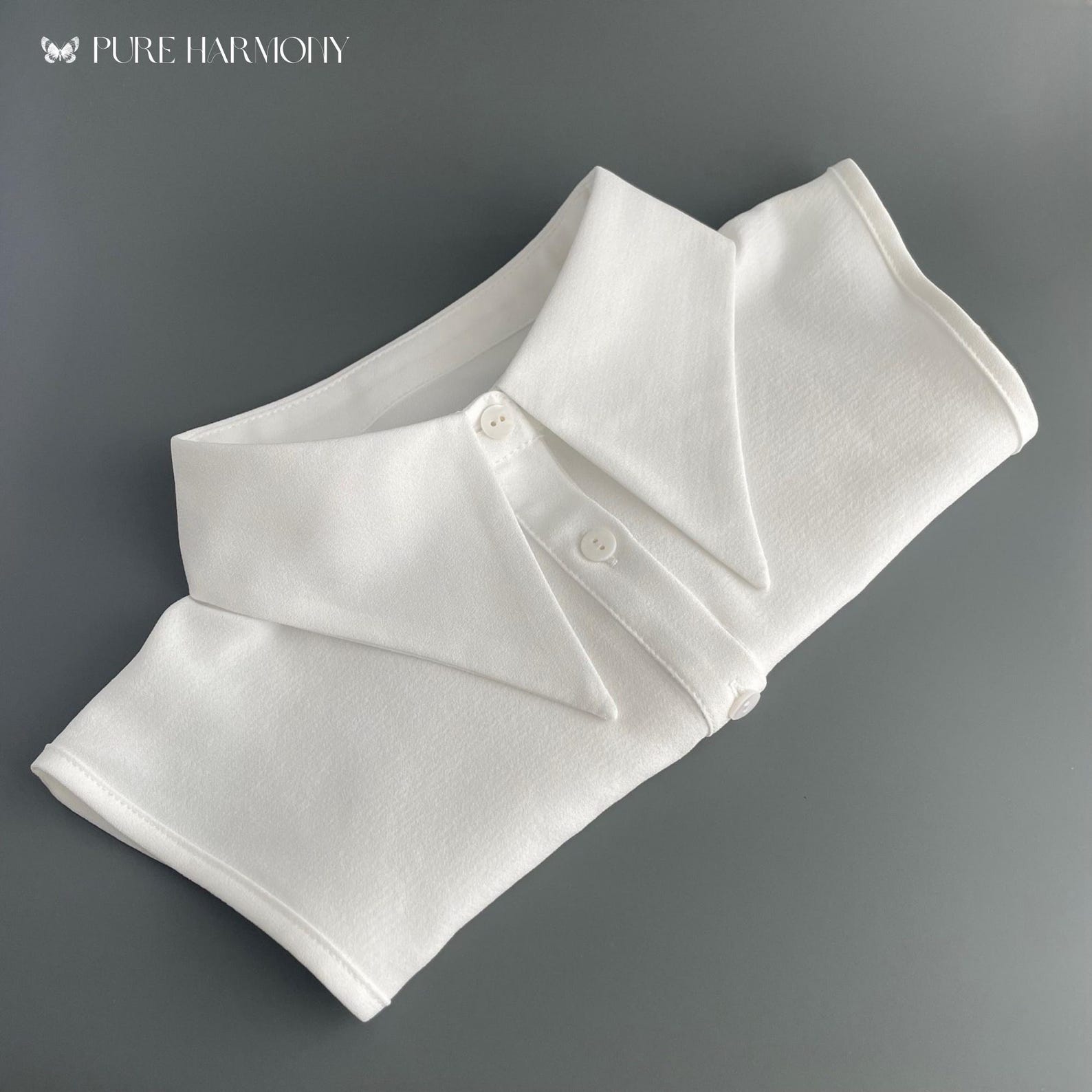 Detachable Long Pointed Collar | White Collar Dickey | Elegant Women's ...