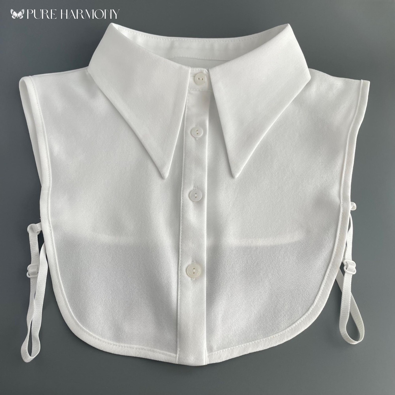 Detachable Long Pointed Collar | White Collar Dickey | Elegant Women's ...
