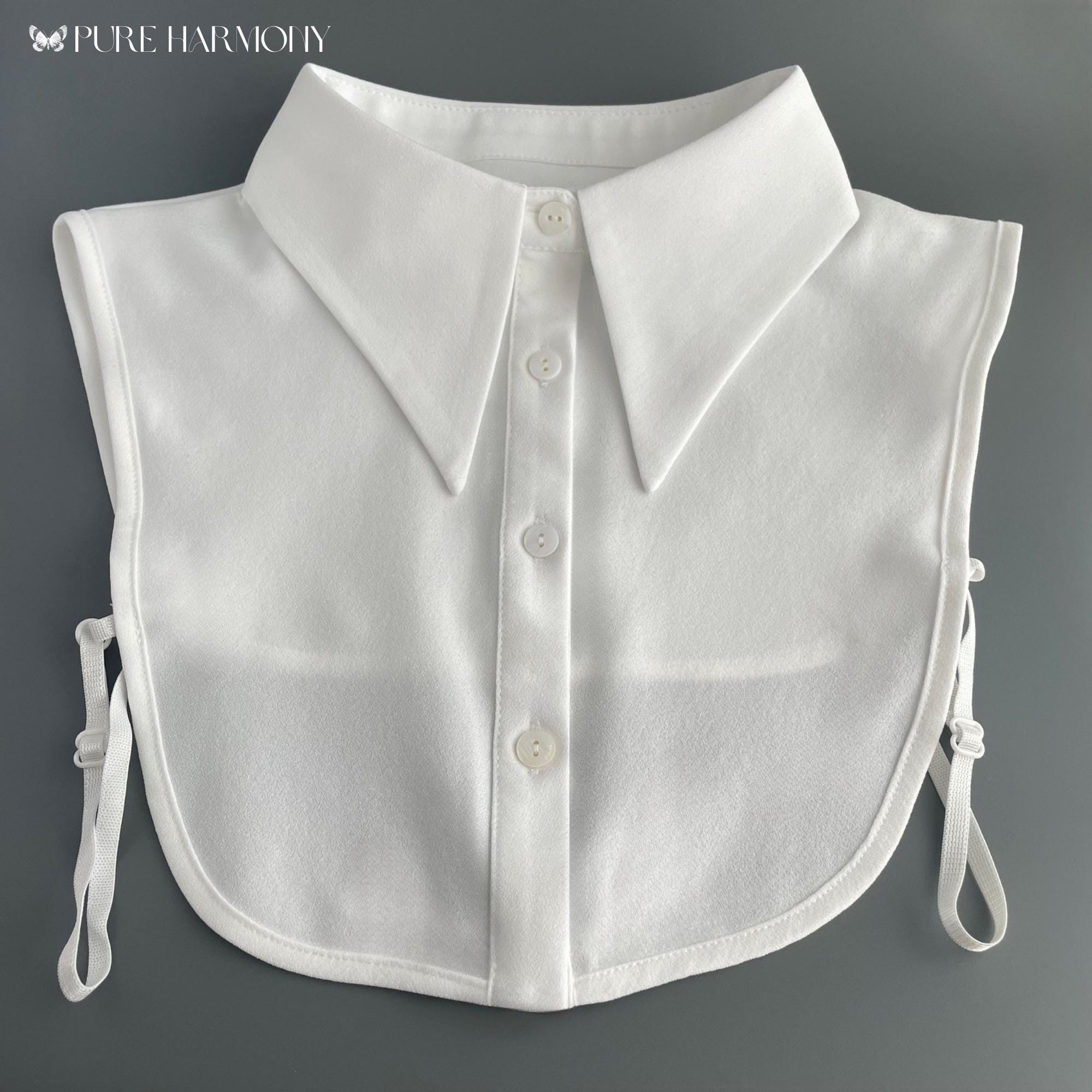 Detachable Long Pointed Collar | White Collar Dickey | Elegant Women's ...