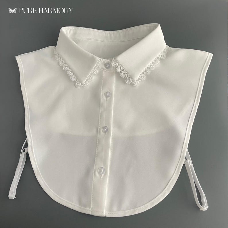 Detachable Fine Lace Collar | White Collar Dickey | Elegant Women's ...