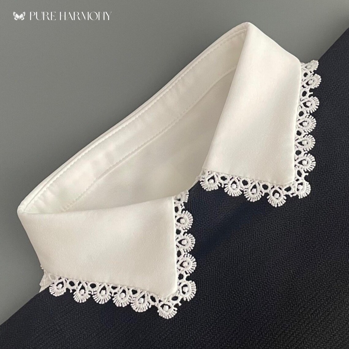 Detachable Fine Lace Collar | White Collar Dickey | Elegant Women's ...