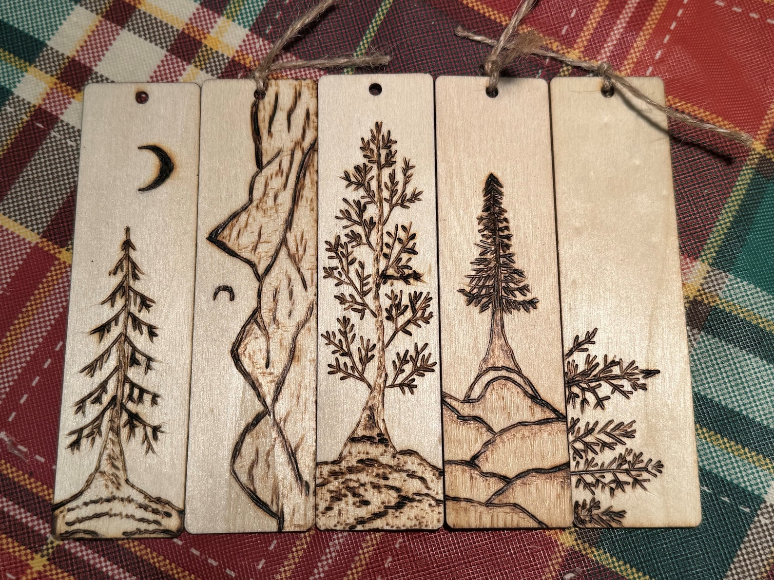 Wood Burned Bookmarks - Etsy