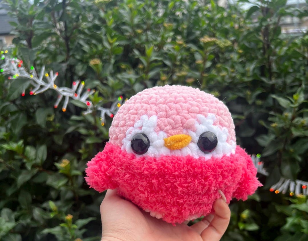 Fluffy Crochet Penguin - Etsy